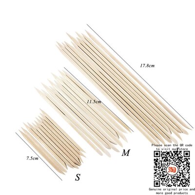 Wood Nail Sticks Cuticle Pusher Remover Manicure Pedicur美甲