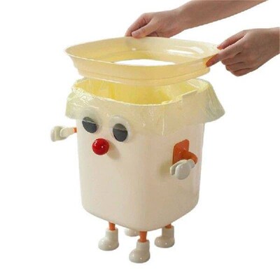 Trash Can DIYs Kitchen Compost Bin Funny Big Eye Trash Bin