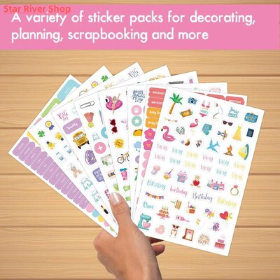 530pcs Daily plan stickers,memo notes,decorative scrapbook