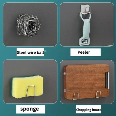 Kitchen Sponges Holder Stainless Steel Sink Sponges Drain Dr