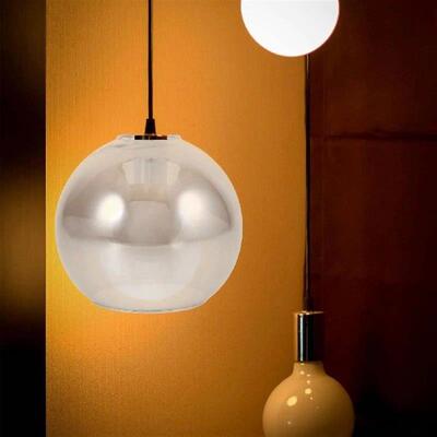 Glass Lampshade Bubble Light Grey Cover Large Diameter