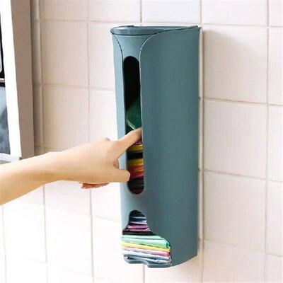 Wall Hanging Garbage Bag Storage Box Kitchen Bathroom