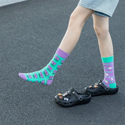 Funny Novelty Socks Cute Animal Print crew socks