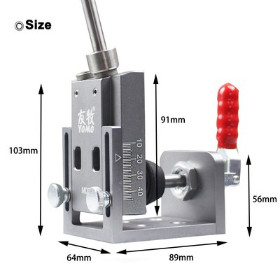 YOMO Pocket Hole Jig Locator With Step Drill Bit Screwdriver