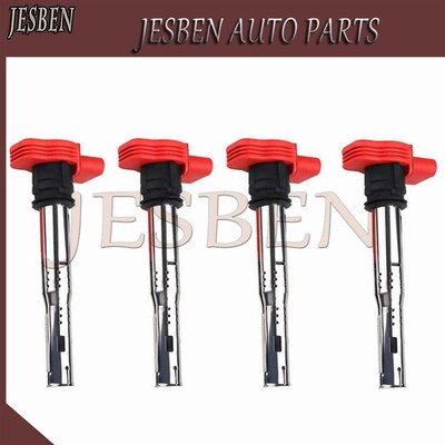 4PCS/LOT Ignition Coil For VW Jetta Golf GTI GLI Passat Tigu
