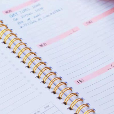 A5 Agenda Planner Notebook Diary Weekly Planner Goal Habit S