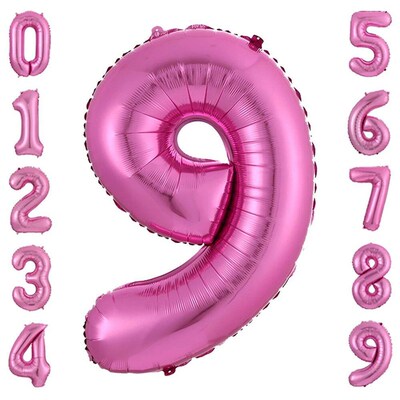 30 inch number balloon 1 2 3 4 5 6 7 8 Number Digit Helium f