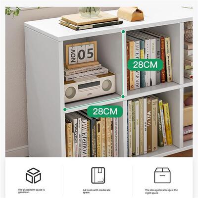 Bookshelf bedroom simple bookcase living room bookrack 书架