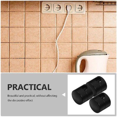 3 Pcs Aluminum Wire Fastener Cord Anchor Organizer for Desk