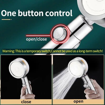 Propeller Shower Head Rainfall High Preassure Water Saving B