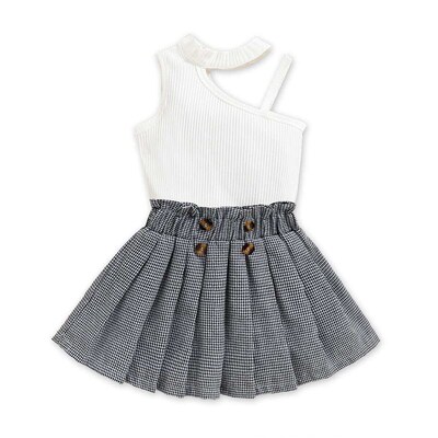 Baoxin Childrens Wear Summer Girls Neck Cotton Strap Hound