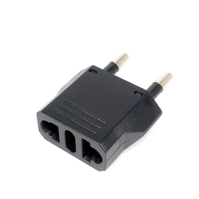 1-50pcs EU Euro KR Plug Adapter US to EU Plug Adapter Travel