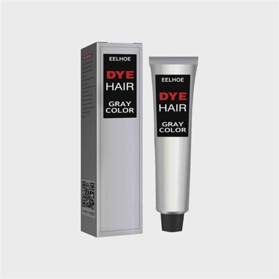 Gray Hair Dye Cream Punk Style Nature Permanent Light Grey S