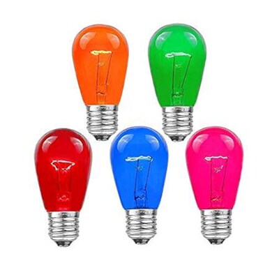 Novelty Lights 25 Pack S14 Outdoor Patio Edison Replaceme