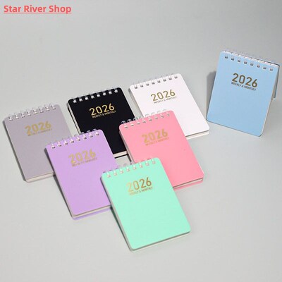 Daily Planner 2026 Coil Notebook A7 Pocket Size Workbook