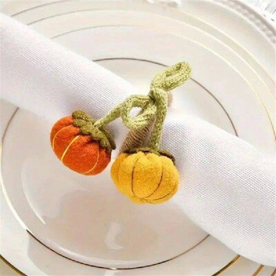 Fall Napkin Rings Handmade Pumpkin Napkin Holder Fall