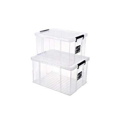 Storage box plastic box transparent dormitory organize boxes