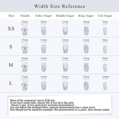 10Pcs Short Handmade Press on Nails Aurora Borealis Colours