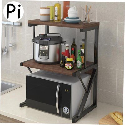 3-Tier toaster tray stand microwave oven rack Kitchen shelf