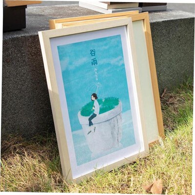 Wooden photo hanging wall  picture frame tabletop decoratio1