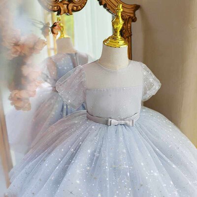 One Year Old Baby Dress Autumn Girl Princess Dress Flower Gi