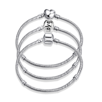 New Original Charm Bracelet Rose Gold Silver Color Alloy Sna