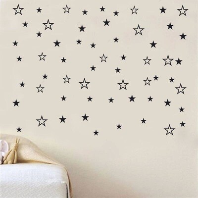 Mixed Size Hollow Solid Stars Wall er For Kids Rooms Nursery