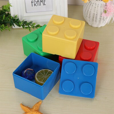 1 PC Creative Storage Box Building Block Shaped Plastic Savi