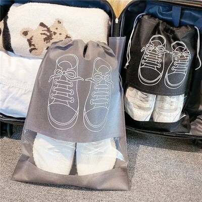5/10pc Shoe Storage Bag Cloet Organizer Non Woven Travel Por