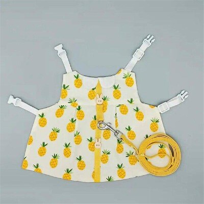 Rabbit Clothes  with Traction Rope   Small Pet Leash Vest