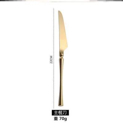 Nordic stainless steel steak knife, fork and spoon set
