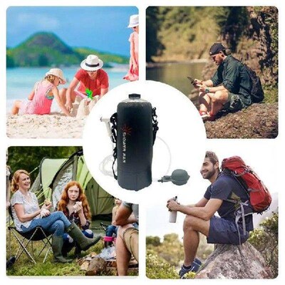 Camping Shower Bag Foldable Portable Camp Shower Bag 12L