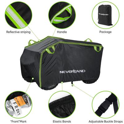 Quad Bike ATV Cover Universal 190T Waterproof Motorcycle Veh