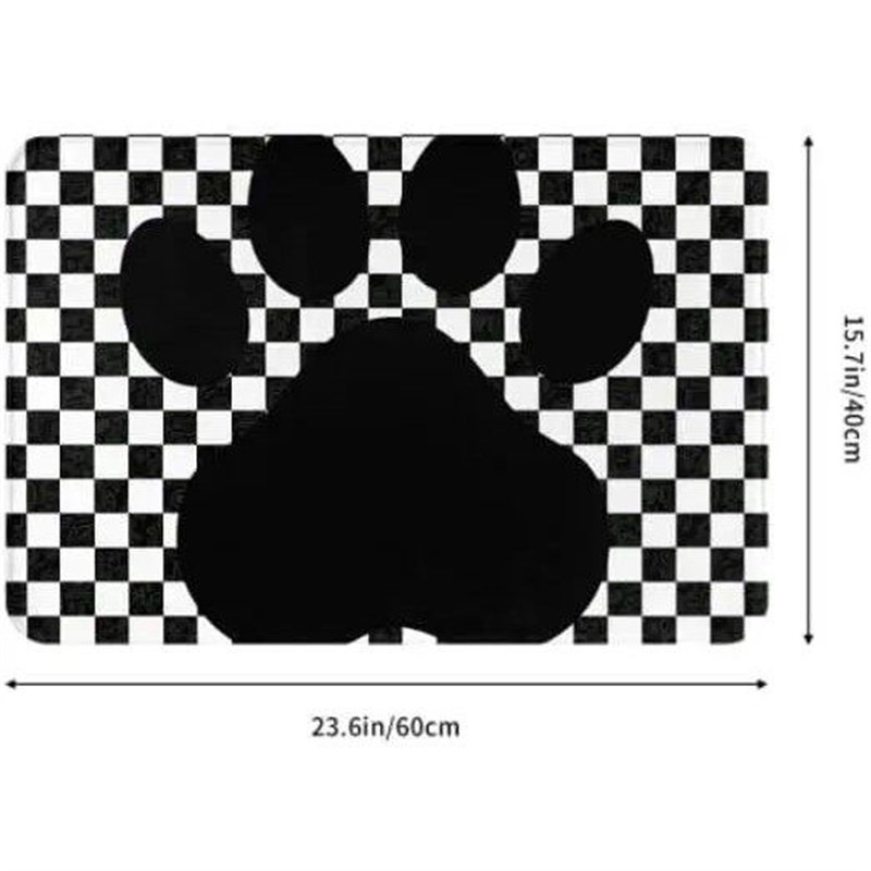 Funny Welcome Mats Go Away Cat Doormat Flannel Door Mat Non-