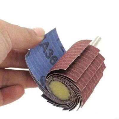 63HA 80~600 Grit 6mm Shanks Sanding Cloth Wheel Grinding