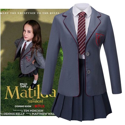 Kids Roald Dahls Matilda the Musical Cosplay Costume