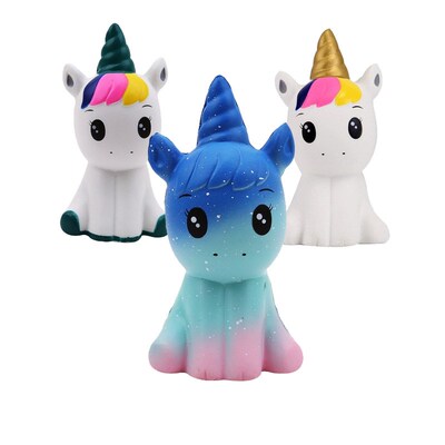 Kawaii Cake Squishy Jumbo Moon Unicorn Slow Rising Sss Relie