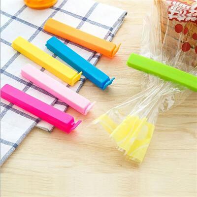 10 Food Plastic Sealing Clips with Mixed Colors, Leak Proof