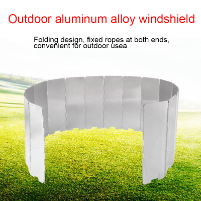 8/10/12/14/16 Plates Gas Stove Wind Shield Outdoor Camping P