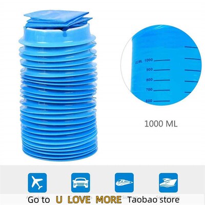 2Pcs 1000ML Disposable Travel Car Airplane Motion Sickness