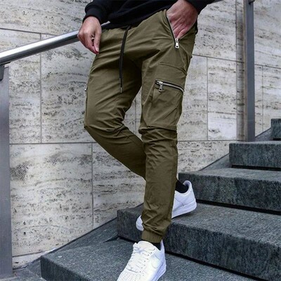 Mens Casual Drawstring Overalls Spring Autumn Fashion Perso