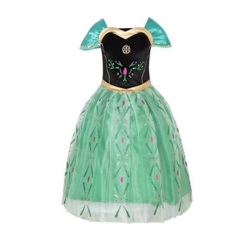 Frozen Elsa Anna Costume For Kids Girl Fancy Birthday Party