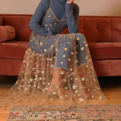 Summer Sweet Tulle Spaghetti Straps See Through Long Women