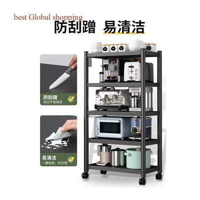Kitchen Shelf bathroom storage rack Trolley iron shelves架子