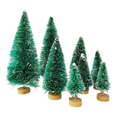 5/8pcs Mini Christmas Trees Small Artificial Christmas Tree