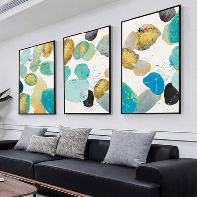 light luxury minimalist abstract living room decorative pain