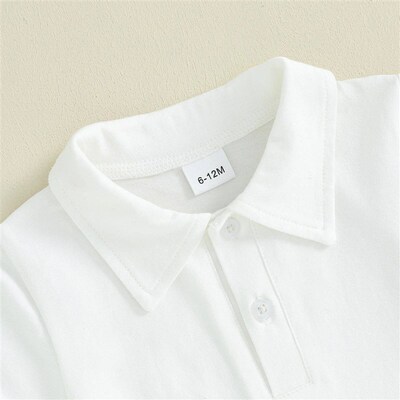Fashion Summer Kids Baby Boy Clothes Set Short Sleeve Lapel