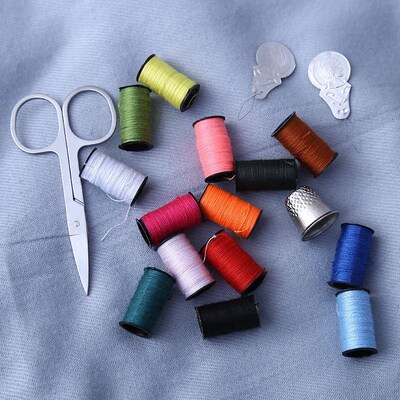 Portable Sewing Kit 10-Piece Set for Hand Sewing, Home Mendi