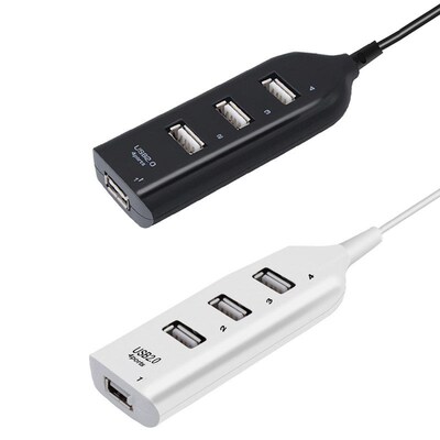 High Speed USB Hub 4 Port USB 2.0 with Cable Mini USB Splitt