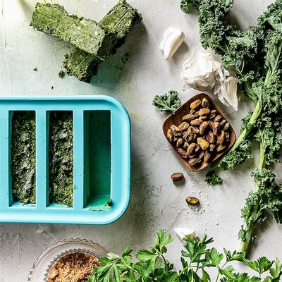 Silicone Freezer Trays With Lids Molds  Freezing Baby Food